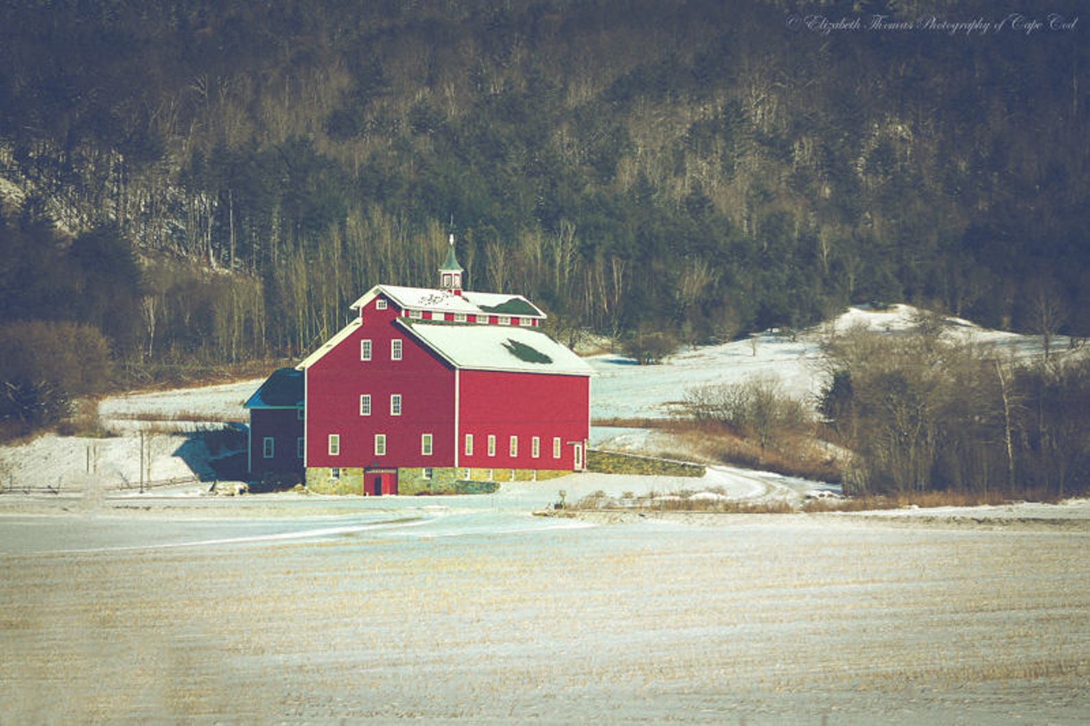 VERMONT RED BARN Fine Art Photography New England Travel Photo Print ...