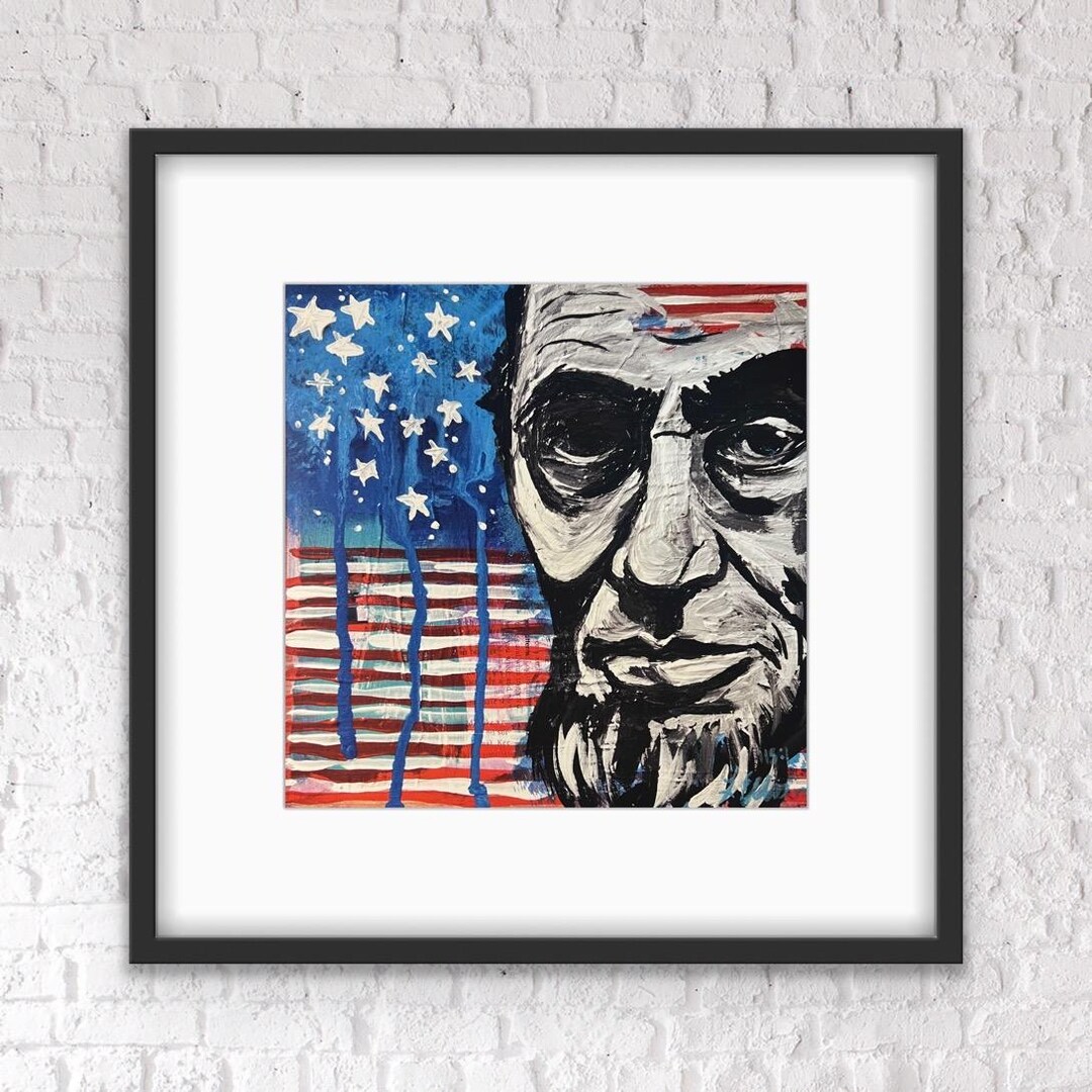 Portrait of President Abraham Lincoln, Limited Edition Abe Lincoln ...