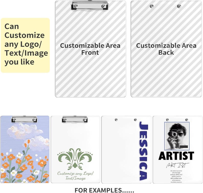 Personalized Acrylic Clipboard: Custom Photo/text Design - Teacher ...