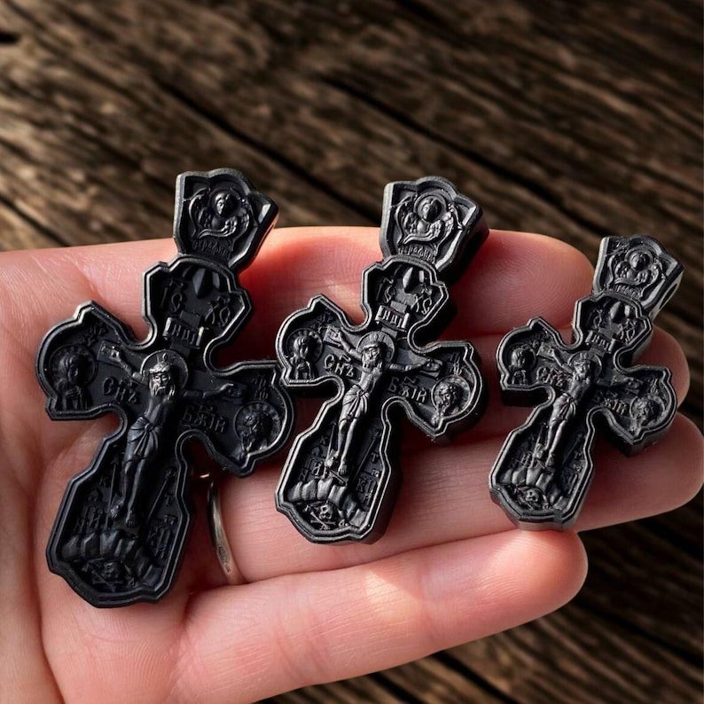 Orthodox Hornbeam Wood Cross: Crucifix and Protection of the Holy ...