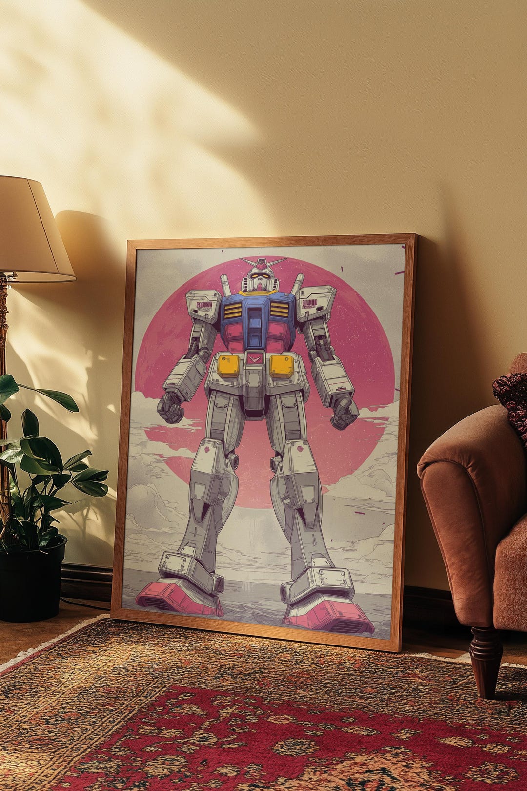 Retro Robot Poster | Mecha/anime/vintage Wall Art | Physical Rolled ...