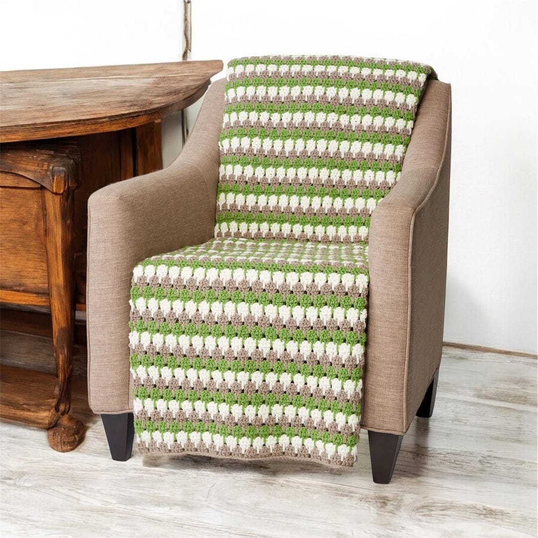 Easy Larksfoot Stitch Design | Modern Crochet Home Pattern - Etsy
