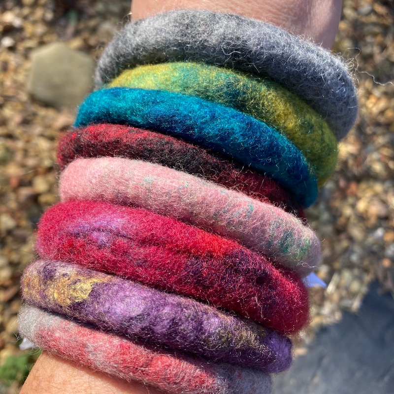 Felt Bracelet - Etsy