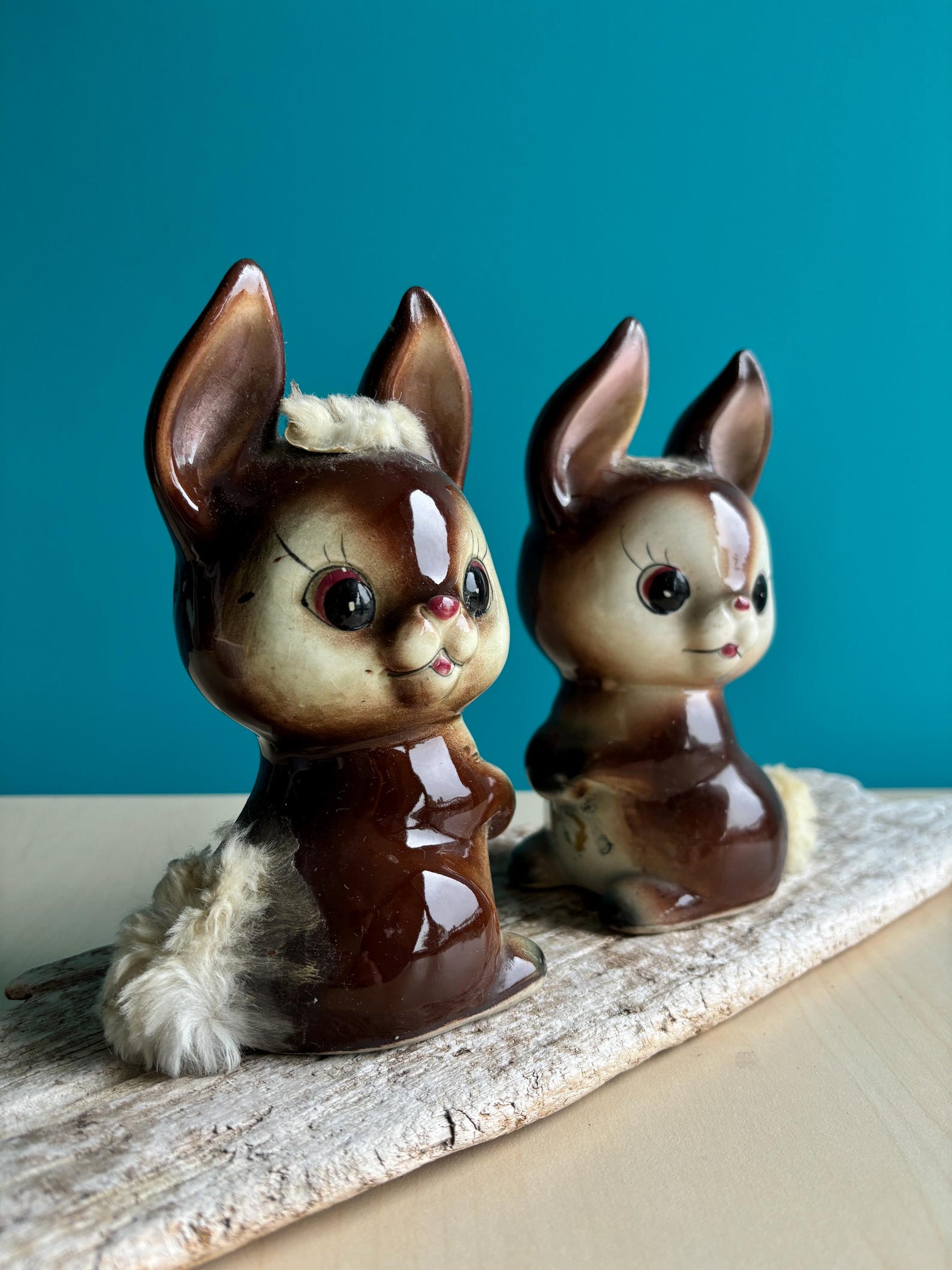 Japanese Vintage Ceramic Porcelain Pair of Bunny Piggybanks, Ceramics ...
