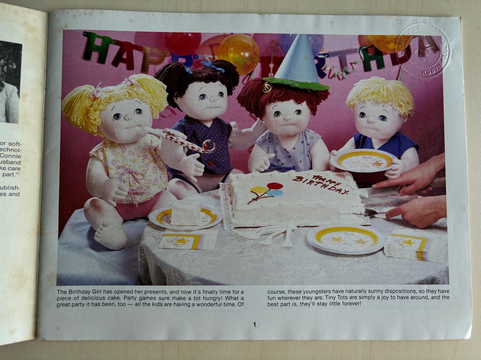 Tiny Tots Soft Sculpted Baby 22 Inch Doll, Original Unused Pattern ...