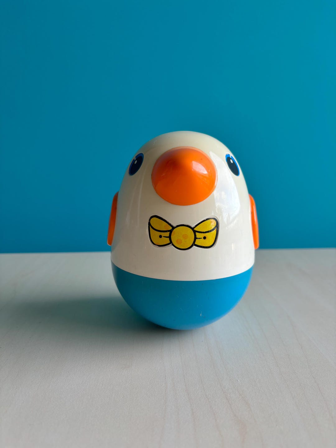 Vintage Playskool Chime Bird/ Penguin Roly Poly Weeble Duck Toddler ...