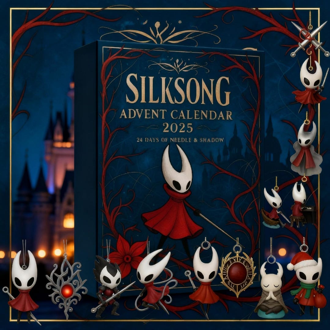 Hollow Knight Silksong Advent Calendar 2025 - 24 Hollow Knight Charms ...