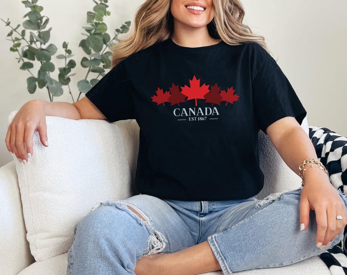 Made in Canada T-shirt, Canadian Maple Leaf Shirt, Canada Pride Tee ...