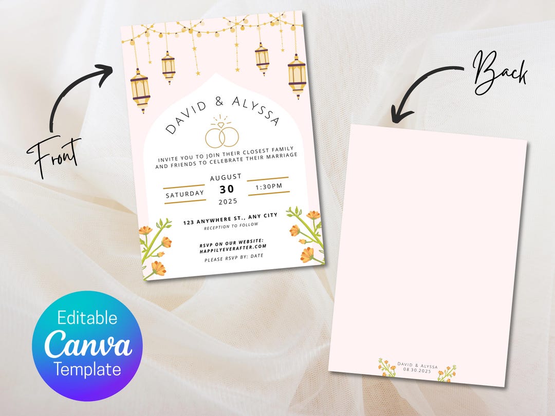 Hanging Lanterns Wedding Invitation | Wedding Invitation | Templates ...