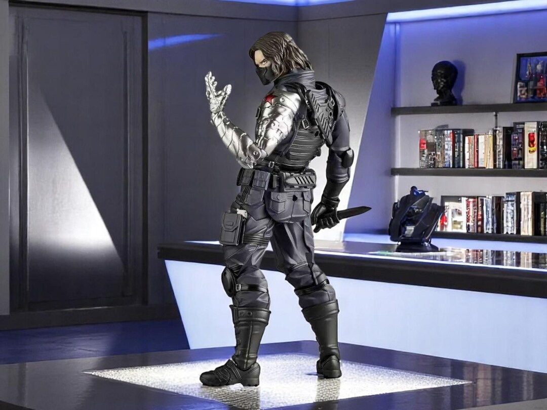 Winter Soldier Action Figure – Bucky Barnes Revoltech Toy Gift for ...