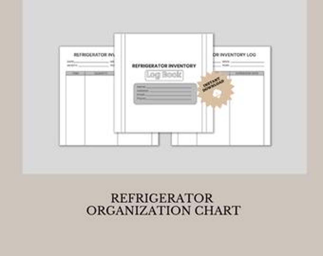 Refrigerator Organization Chart | Printable Fridge Inventory ...