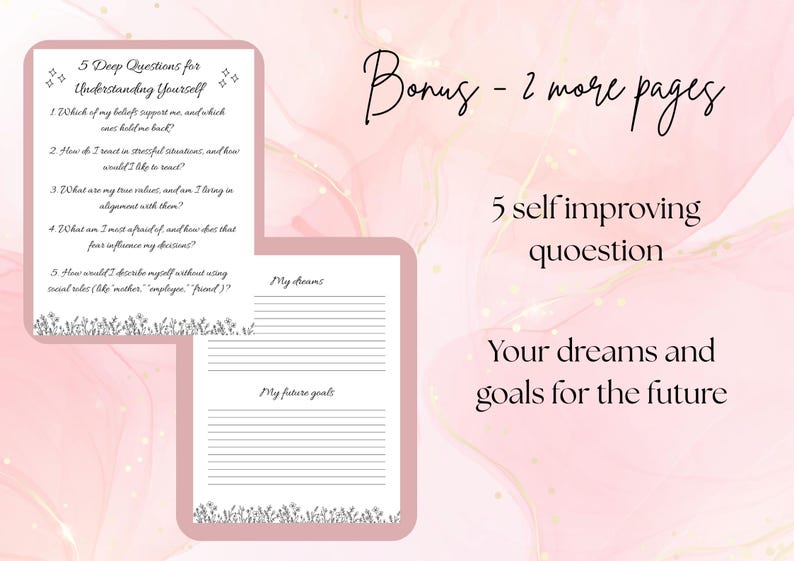 Morning and Evening Journal | Daily Prompts & Affirmations | Self-care ...
