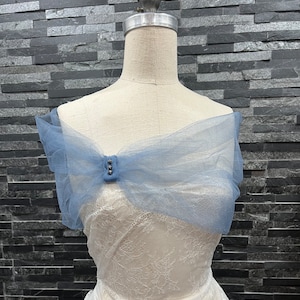 Periwinkle Tulle Shear Coverup Shrug - Etsy
