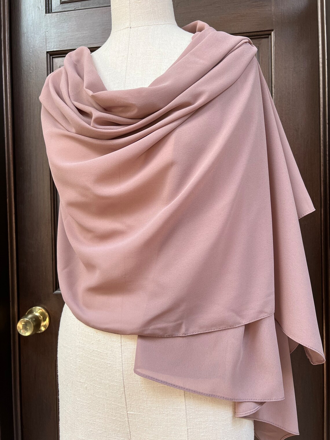 Mocha Dark Chiffon Shawl Wrap Scarf - Etsy