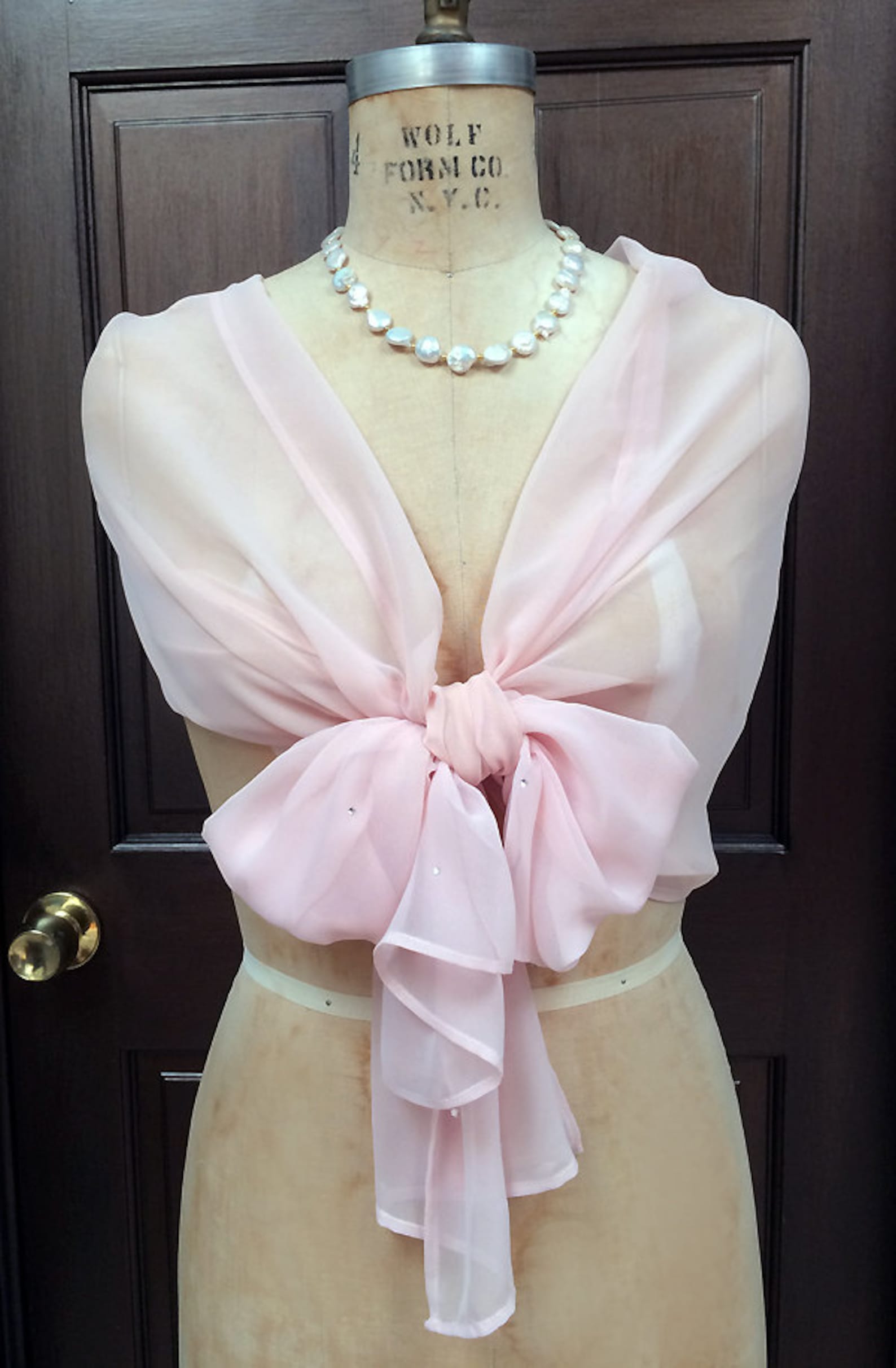 Pale Pink Blush XL Chiffon Shawl Wrap Scarf | Etsy