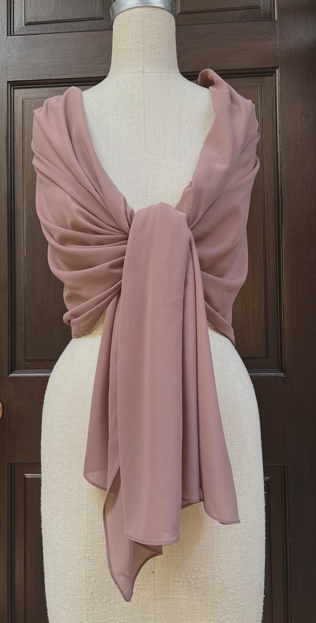 Mocha Dark Chiffon Shawl Wrap Scarf - Etsy