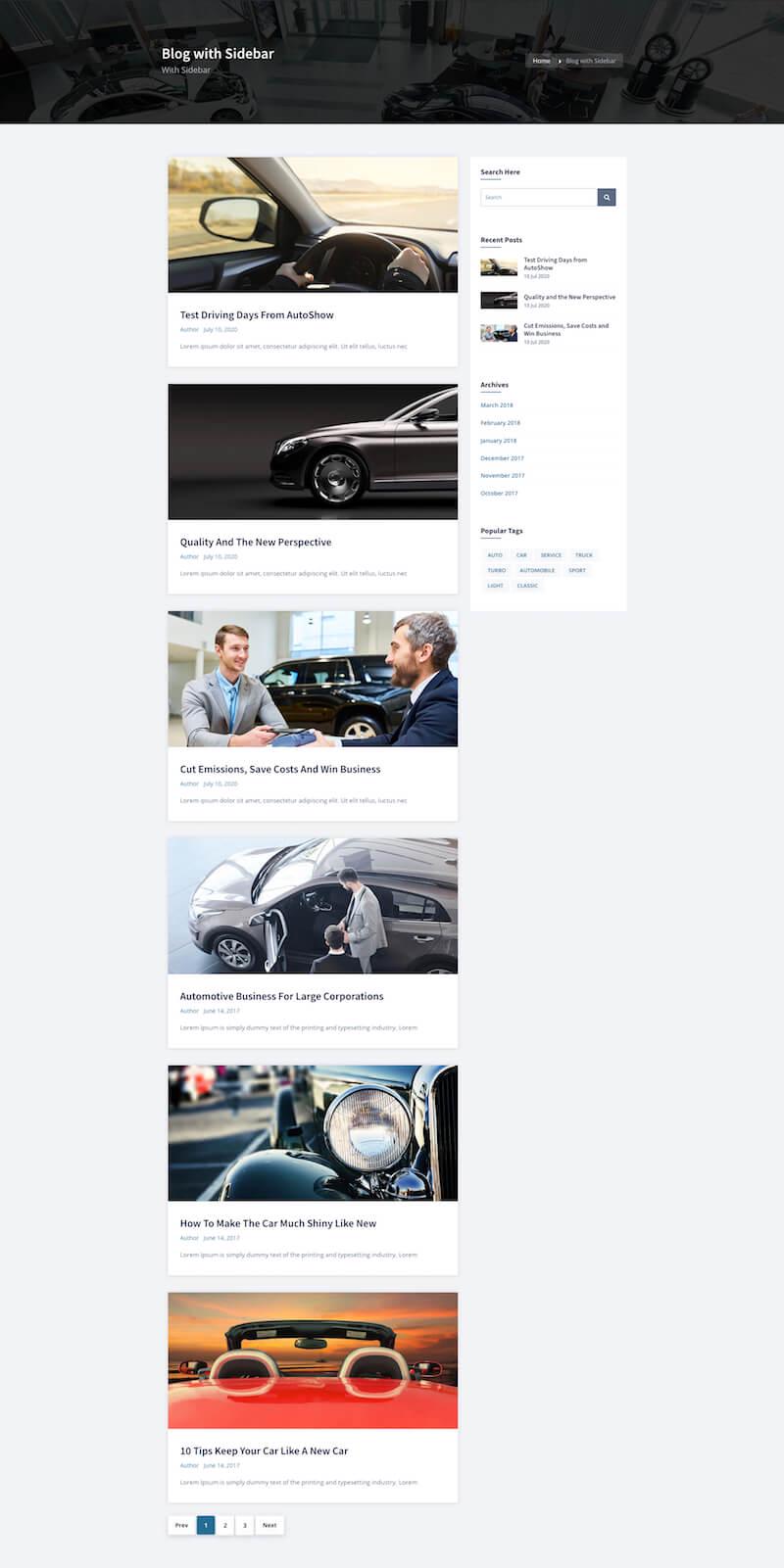 Car Dealership Elementor Template Kit Auto Show Wordpress Theme - Etsy