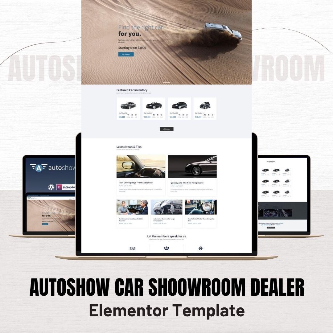 Car Dealership Elementor Template Kit Auto Show Wordpress Theme - Etsy
