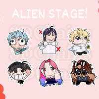 Alien Stage Stickers - Etsy