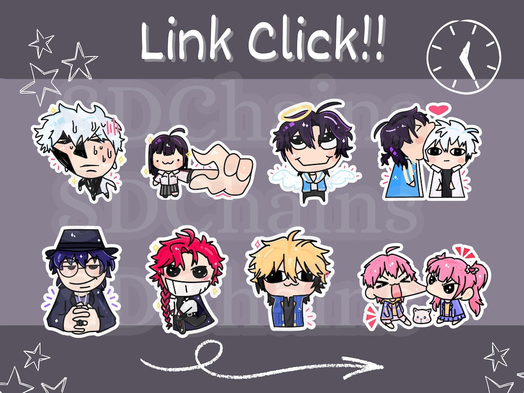 Cute & Silly Link Click [LC] Meme Stickers // Ft. Shiguang, CXS, Lu ...