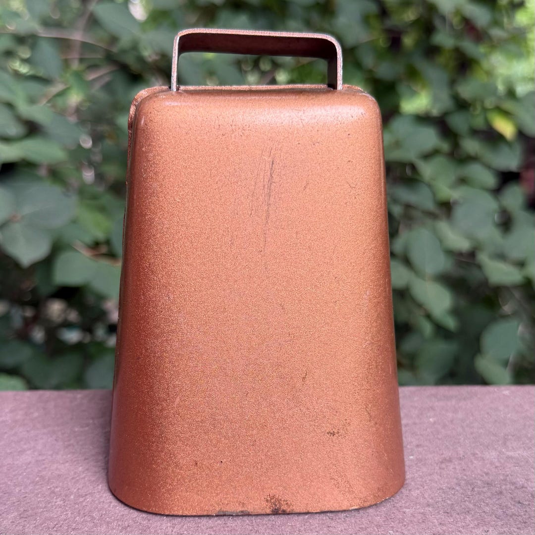 Vintage Cowbell Copper-tone, Steel Ringer - Etsy