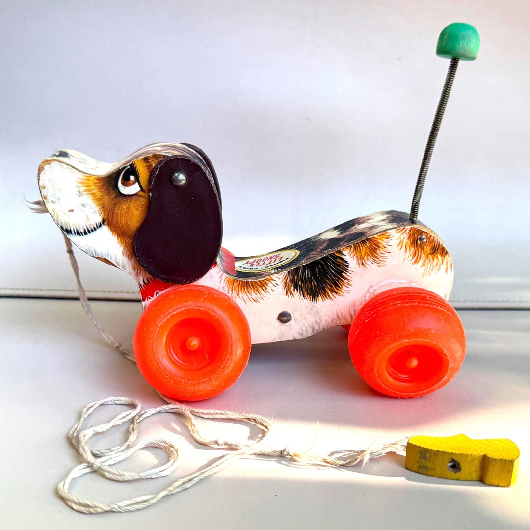 Vintage Fisher Price Little Snoopy Pull Toy - Etsy