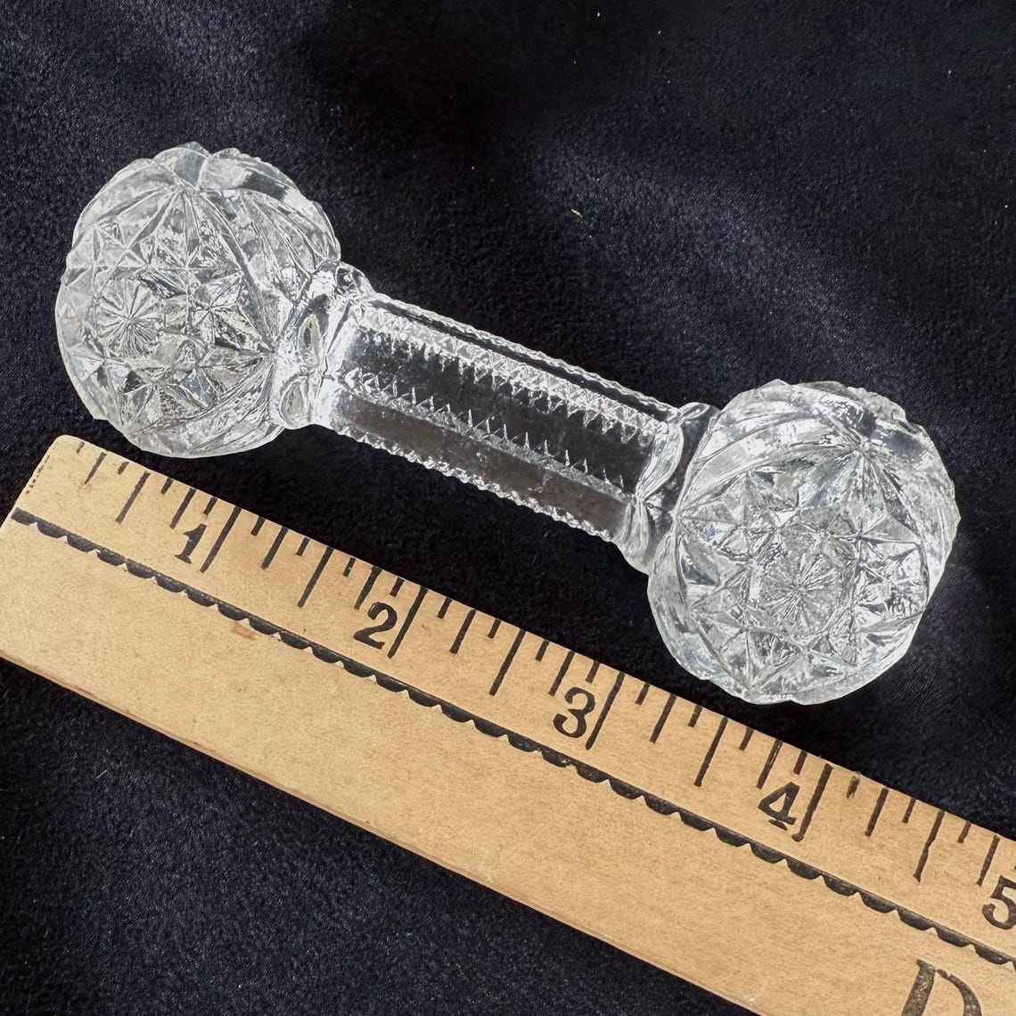 Vintage Cut Glass Knife Rests - Etsy