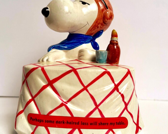 Snoopy Peanuts Charlie Brown Table Pilot Determined Productions Flying ...