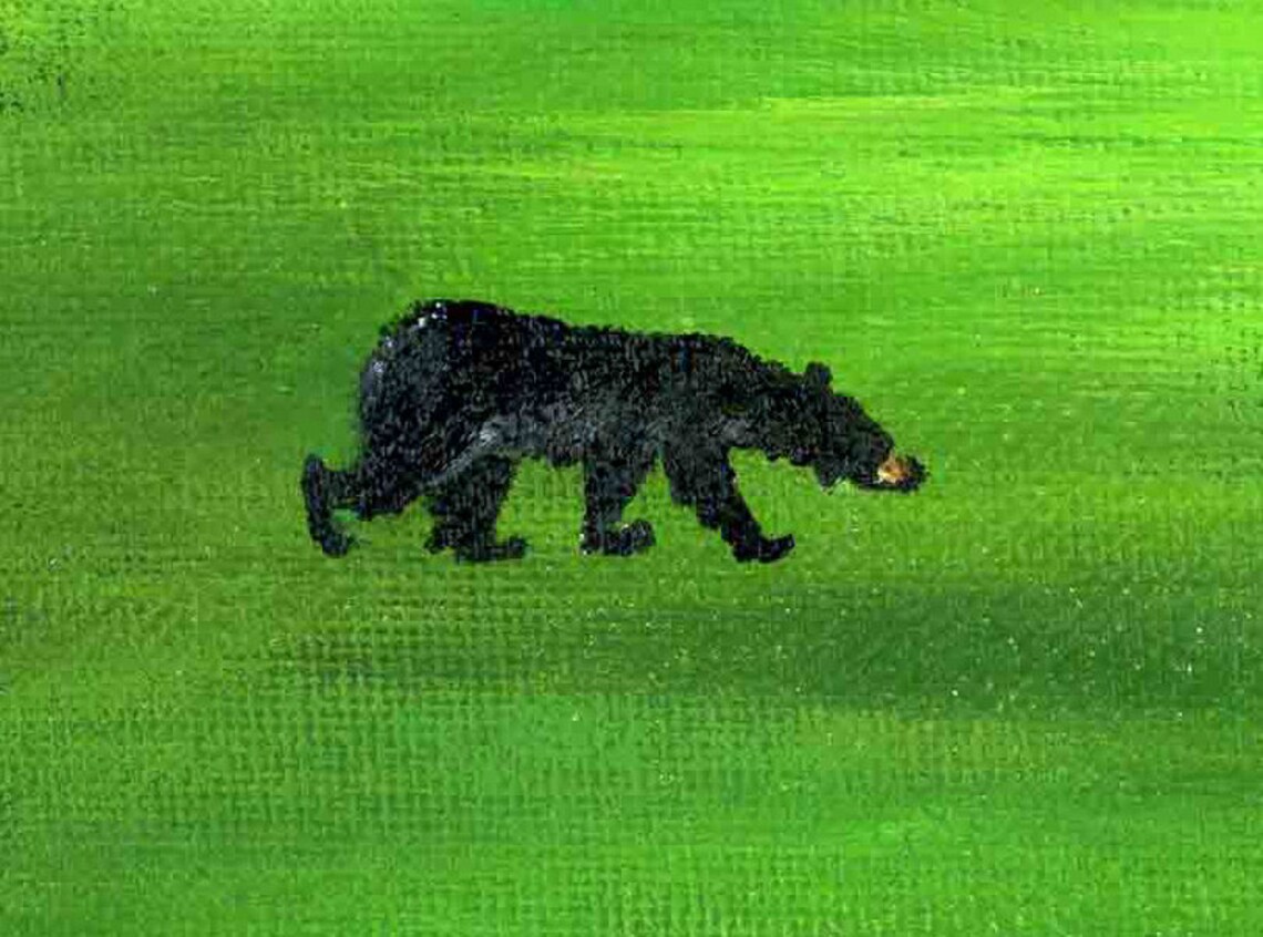 Red Bear Cottage Giclée Archival Print Paper or Canvas Lakefront ...