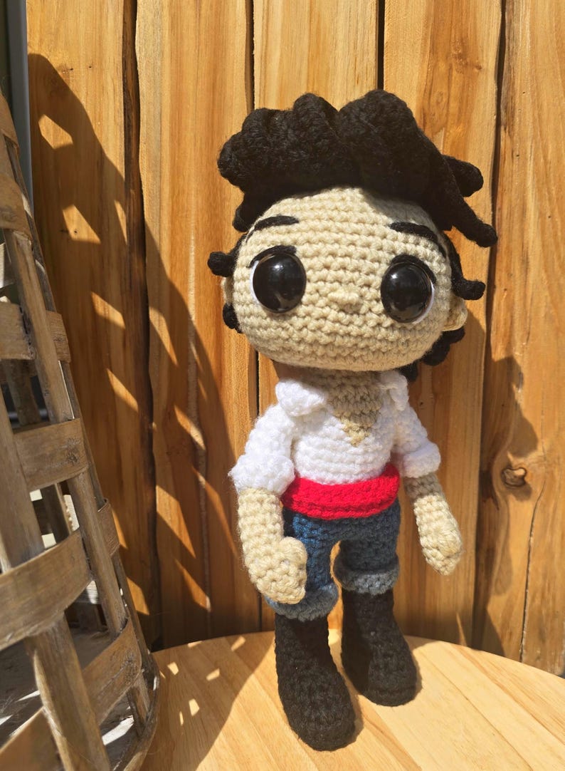 Prince Eric Crochet Pattern: Amigurumi Plushie Doll (PDF Digital ...