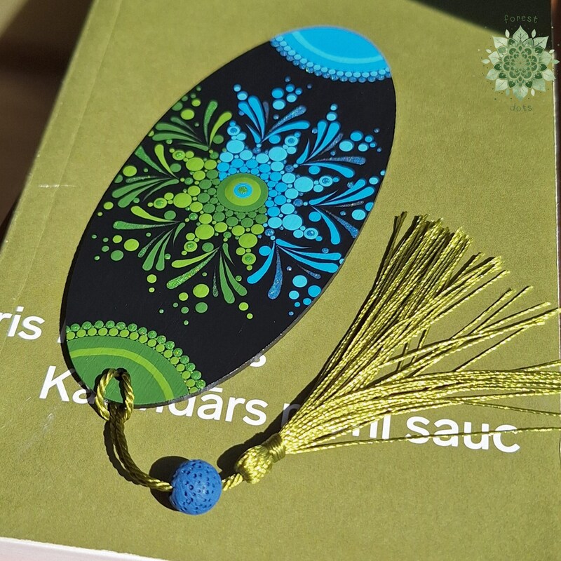 Wooden Mandala Bookmarks - Etsy UK