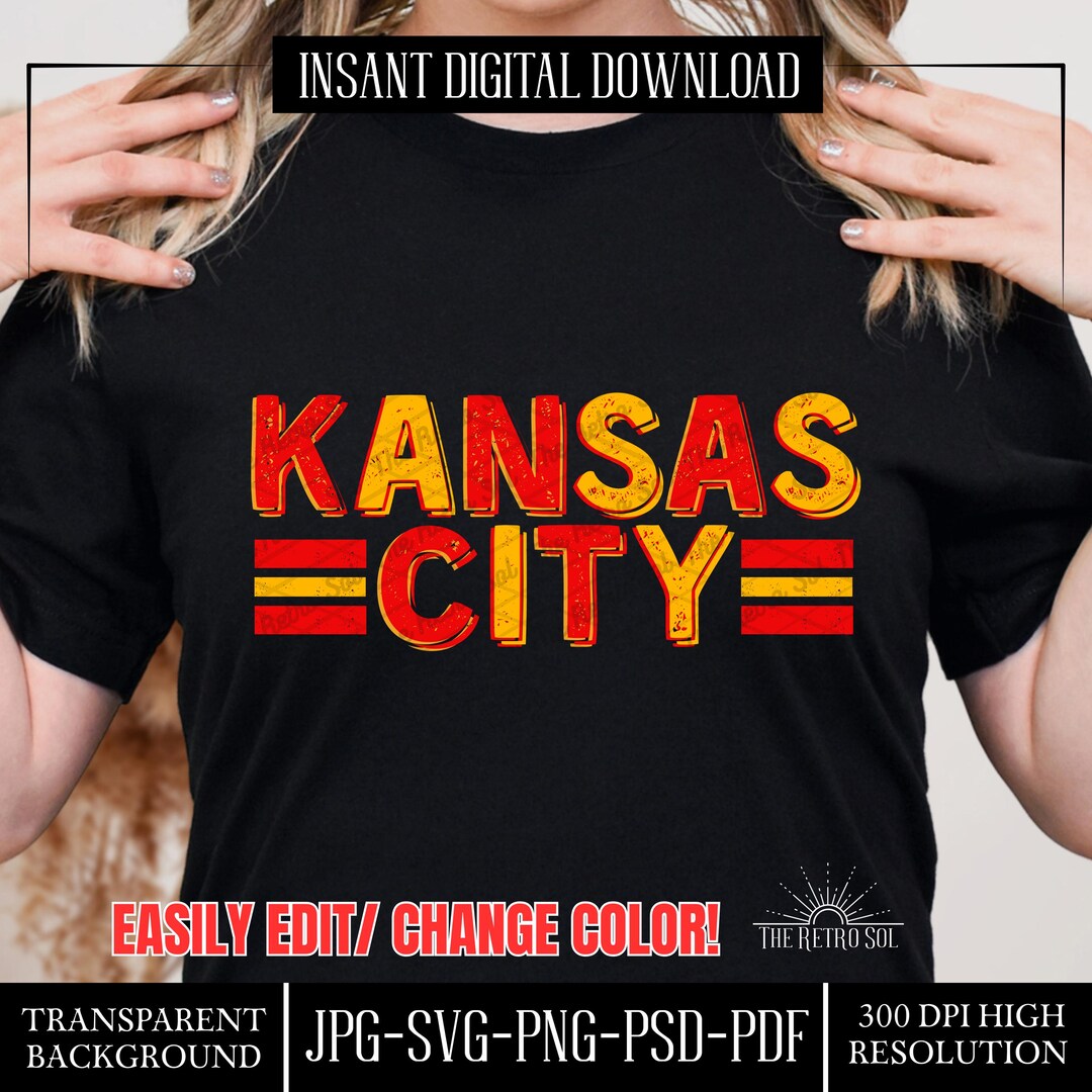 Kansas City Distressed SVG PNG (digital Download) Chiefs Football Fan ...