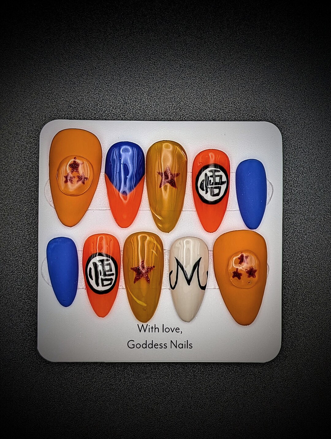 Dragon Ball Themed Press on Nails - Etsy