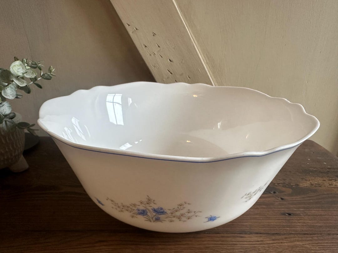 Arcopal France Romantique Floral Large Serving Bowl - Etsy