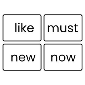 Pre-k and Kindergarten Sight Word Flash Cards - Free Tracing Sight Word ...