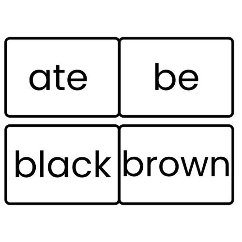 Pre-k and Kindergarten Sight Word Flash Cards - Free Tracing Sight Word ...