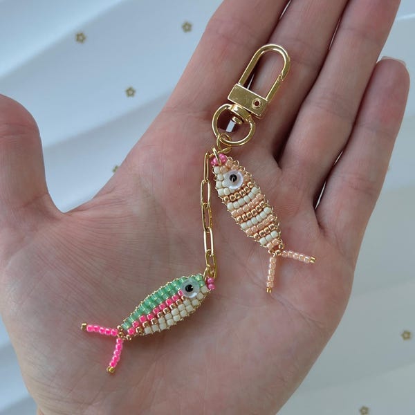 Pony Bead Keychain - Etsy