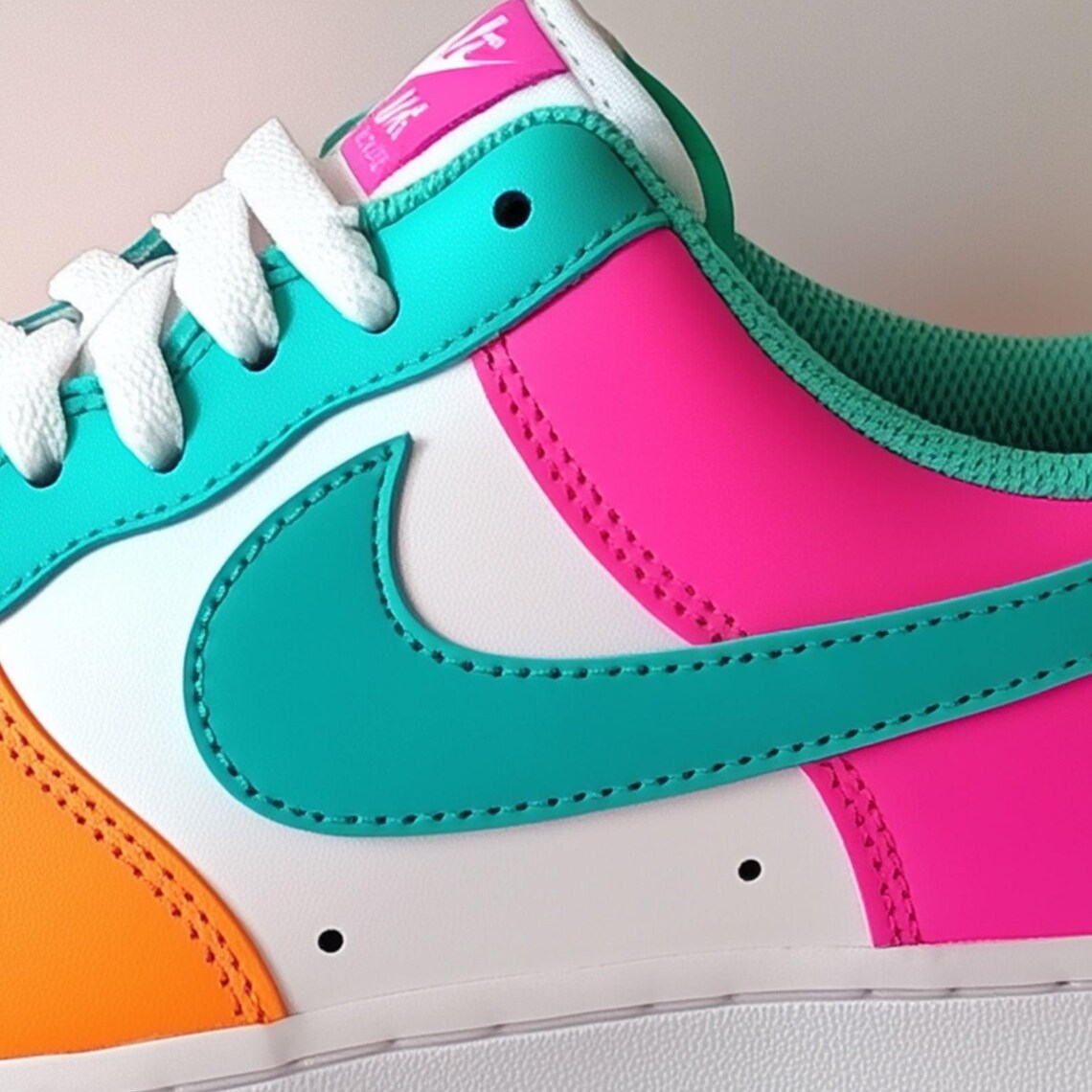 Nike Air Force 1 Custom Sneakers | Beach Crush I - Etsy
