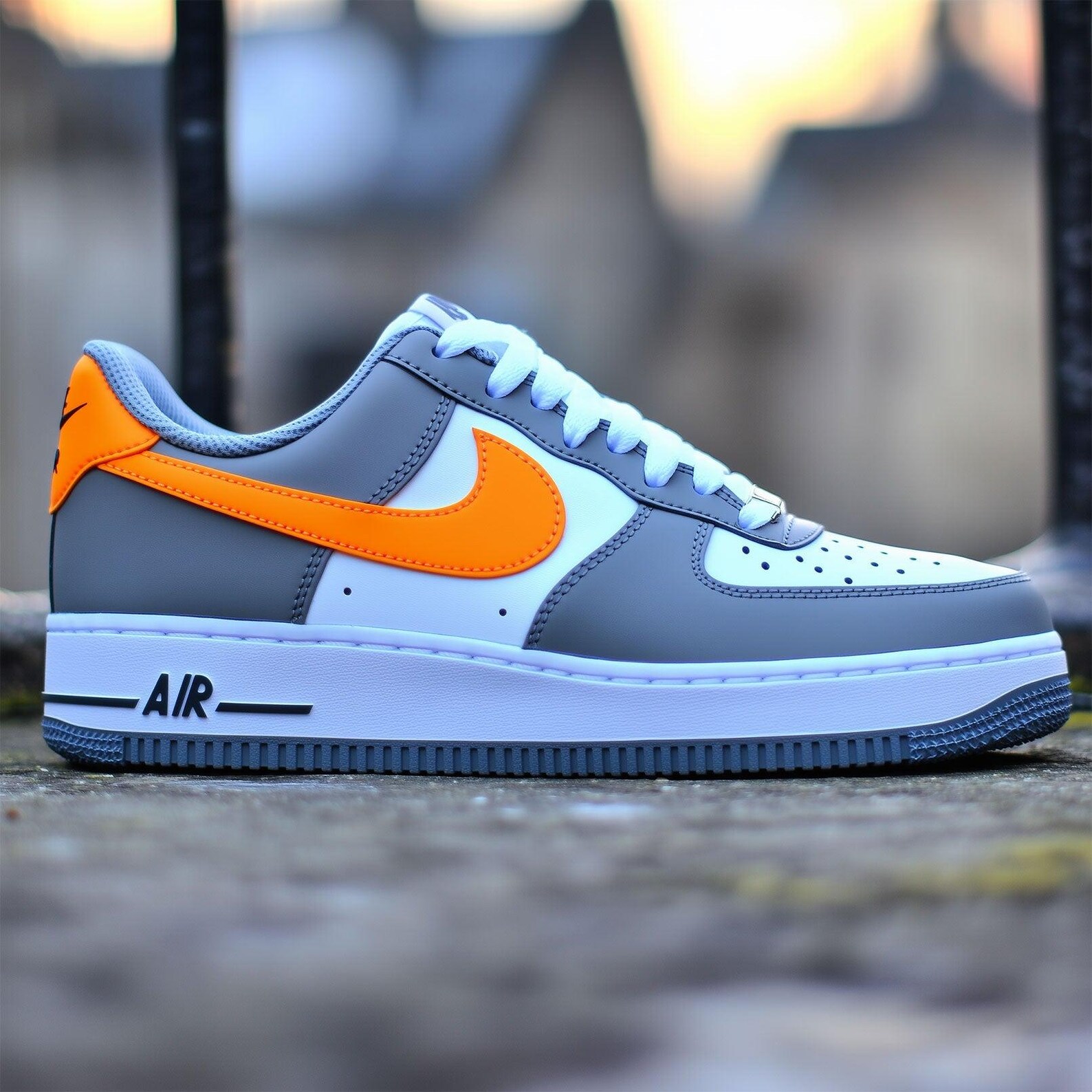 Nike Air Force 1 Custom Sneakers | Sunset Storm - Etsy