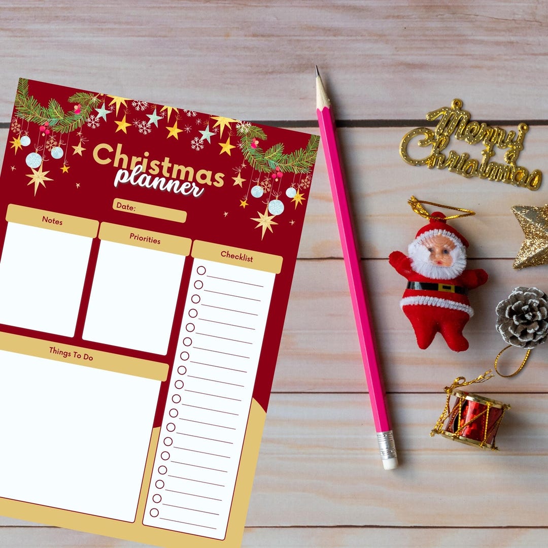 Christmas Planner-happy Planner-christmas Tracker-christmas Checklist ...