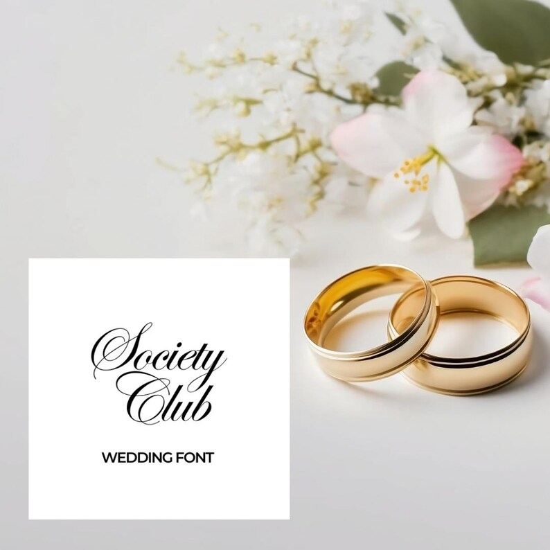 Wedding Font-elegant Calligraphy Font-romantic Wedding Typeface ...