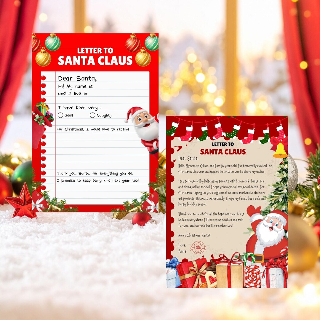 Letter to Santa-secret Santa-letters From Santa-kids Holiday Activity ...