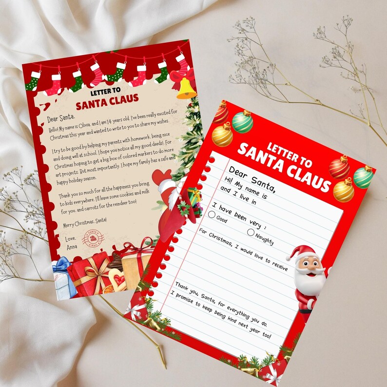 Letter to Santa-secret Santa-letters From Santa-kids Holiday Activity ...