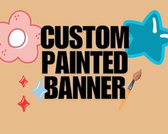 CUSTOM Hand Painted Banner- COMPLEX DESIGN - Etsy