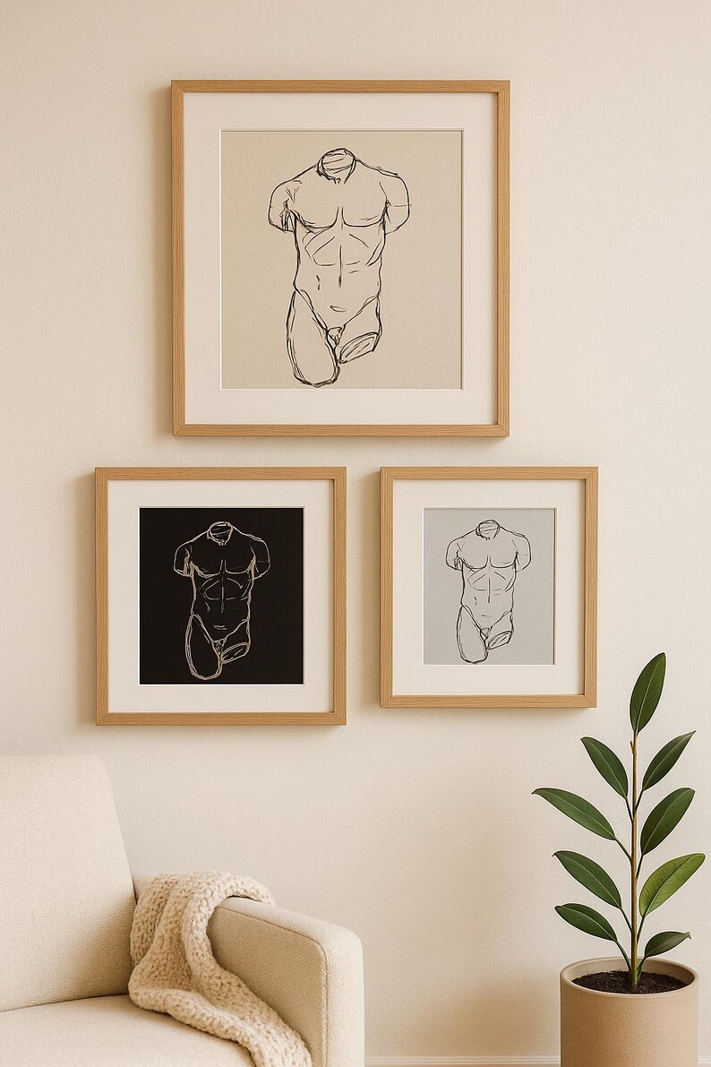 Male Bust Art Print – Classical Sculpture Wall Decor – Greco-roman ...