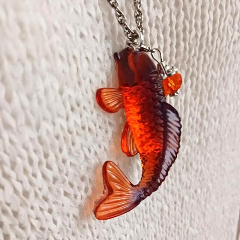 Koi Fish Necklace - Etsy
