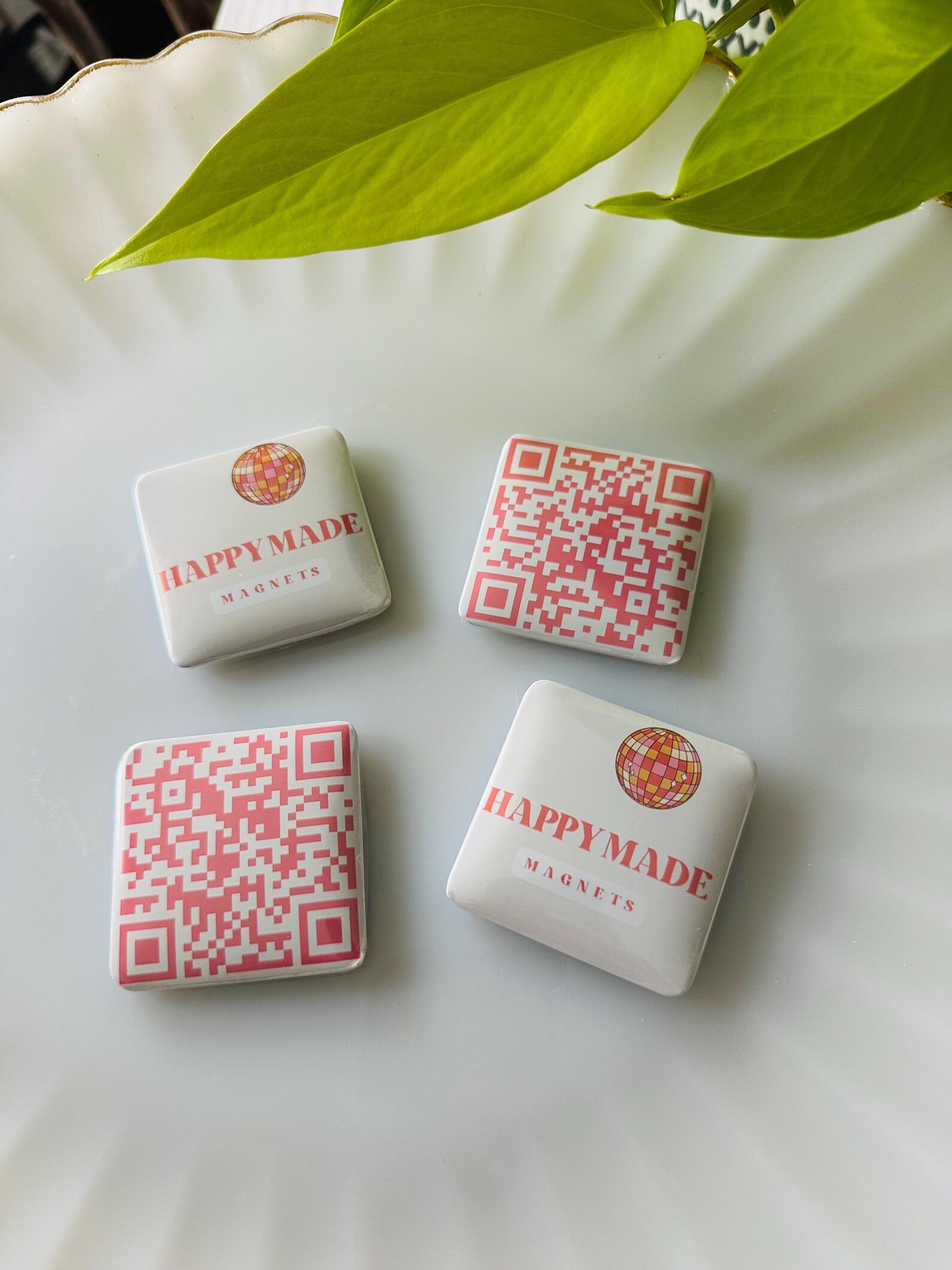Personalized Business Logo Magnets: Custom QR Code Advertising - Etsy