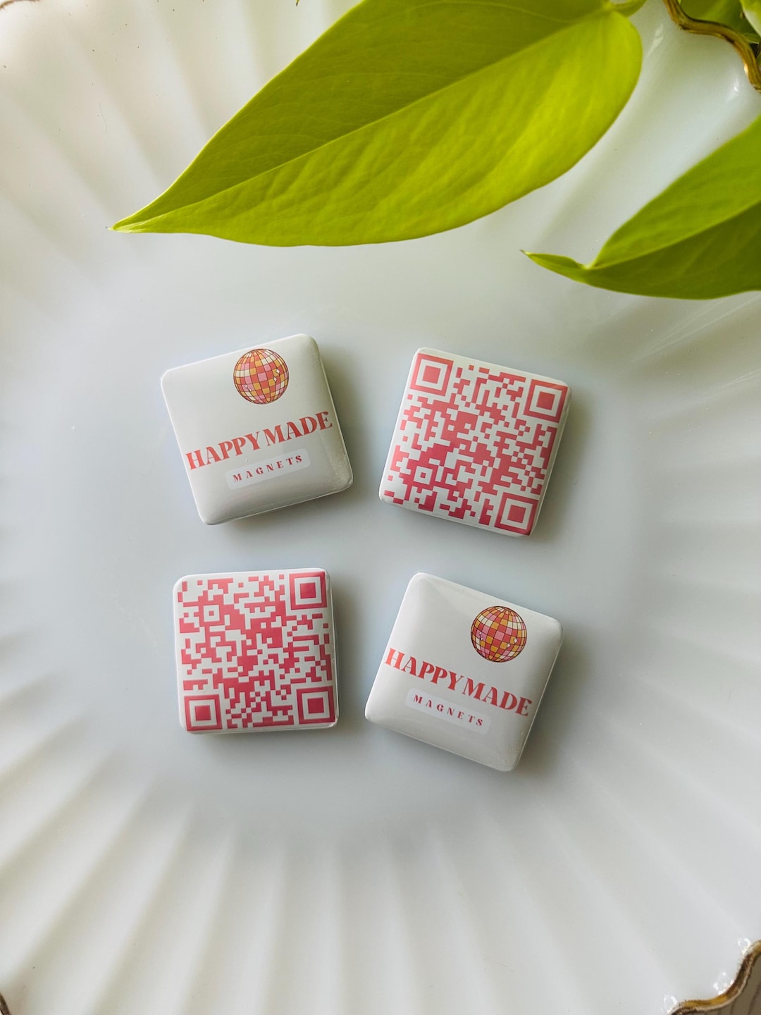 Personalized Business Logo Magnets: Custom QR Code Advertising - Etsy