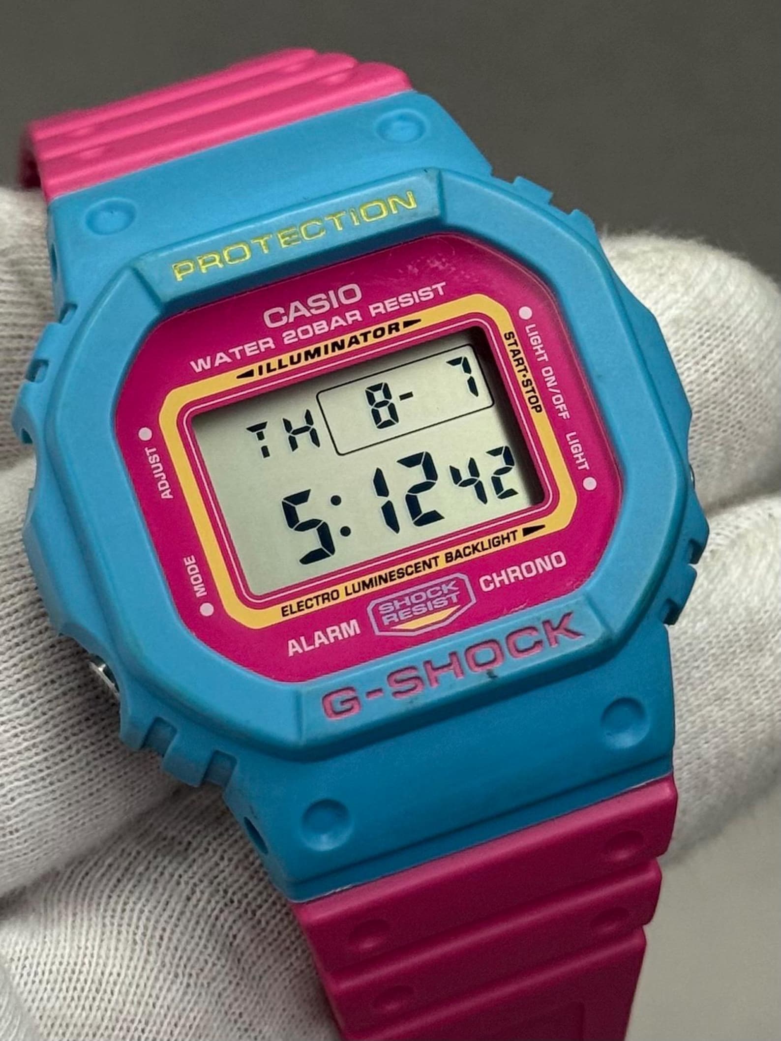 Rare CASIO G-shock Ads-5600tb-4bjf Throwback 80’s Pink Rare Edition NOS ...