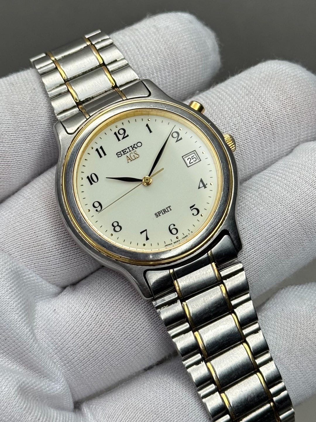 Rare SEIKO Auto-quartz 5M22-7A40 Vintage Men’s Watch | Index Dial ...